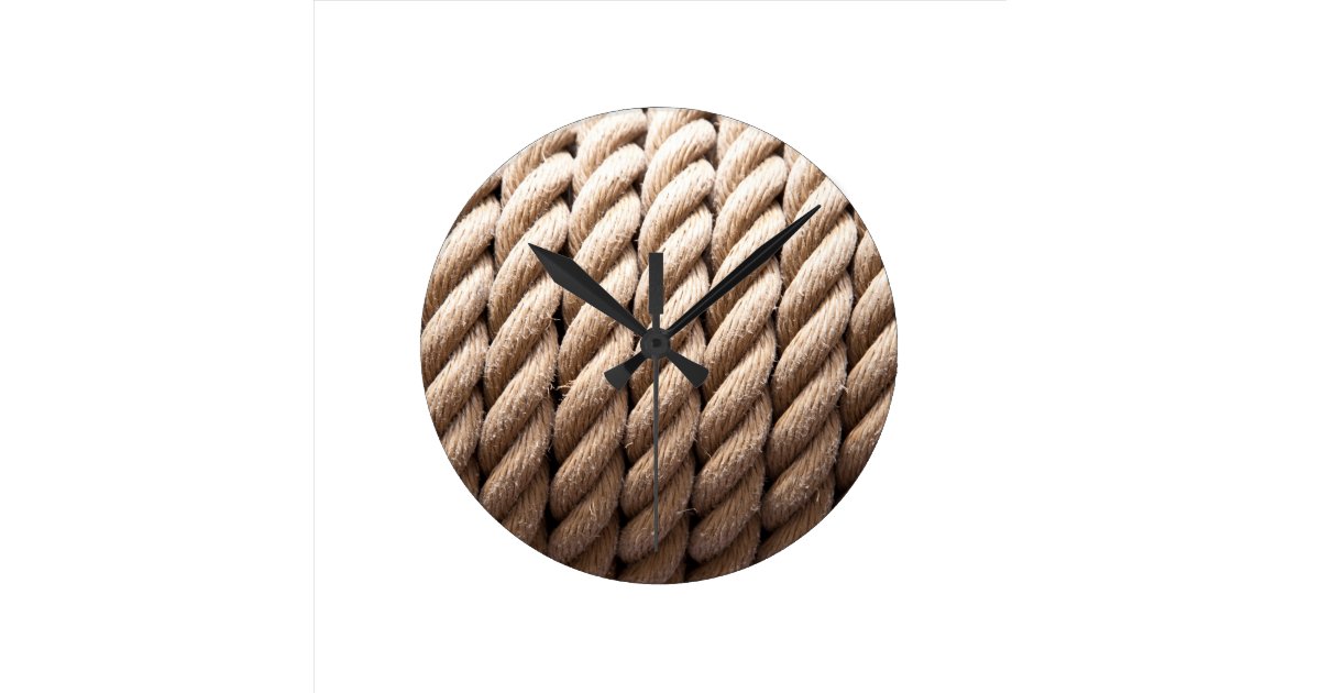 Nautical Rope Wall Clock | Zazzle.com