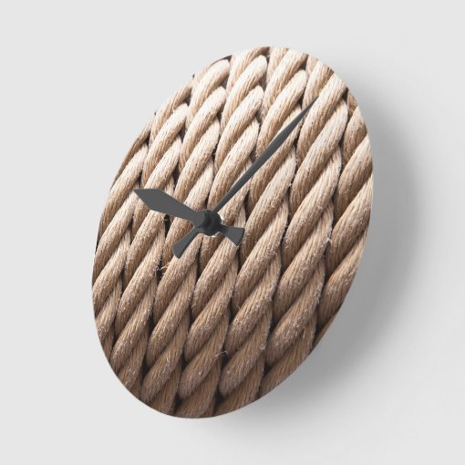 Nautical Rope Wall Clock | Zazzle