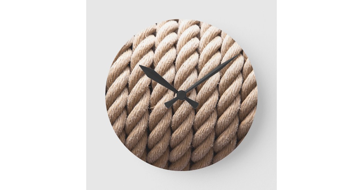 Nautical Rope Wall Clock | Zazzle