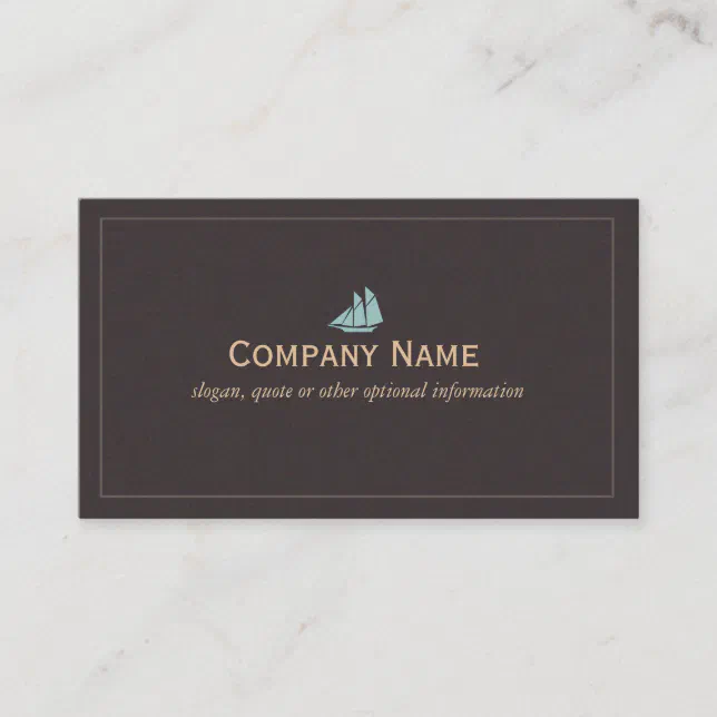 Nautical Sail Boat Business Card | Zazzle