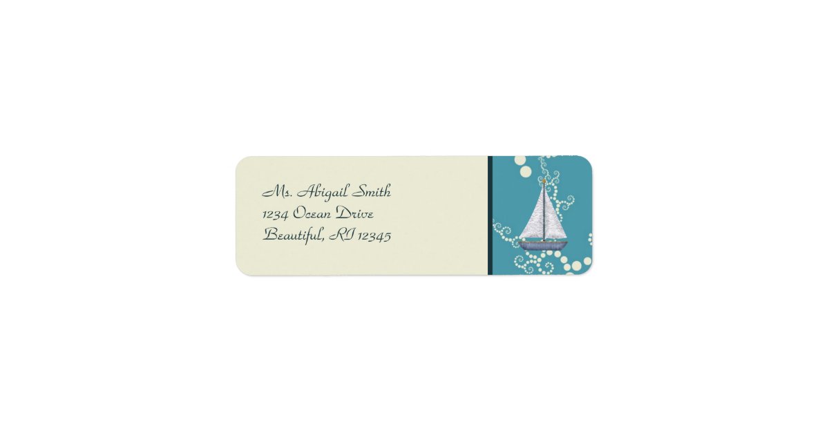Nautical Sailboat Address Labels | Zazzle