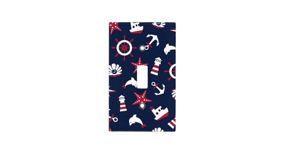 Nautical Sea Pattern Light Switch Cover | Zazzle