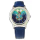 NAUTICAL / SEA WAVES ,ANCHOR AND ROPE Navy Blue Watch | Zazzle