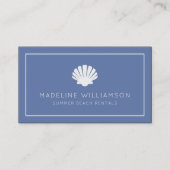 Nautical Seashell Beach Theme Business Card | Zazzle