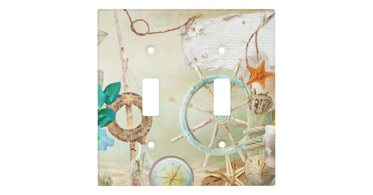 Nautical Series Design 2 Light Switch Cover | Zazzle