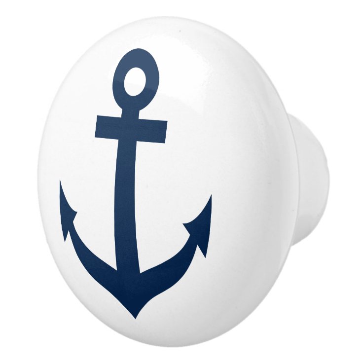 Nautical ship anchor door and drawer pull knobs | Zazzle
