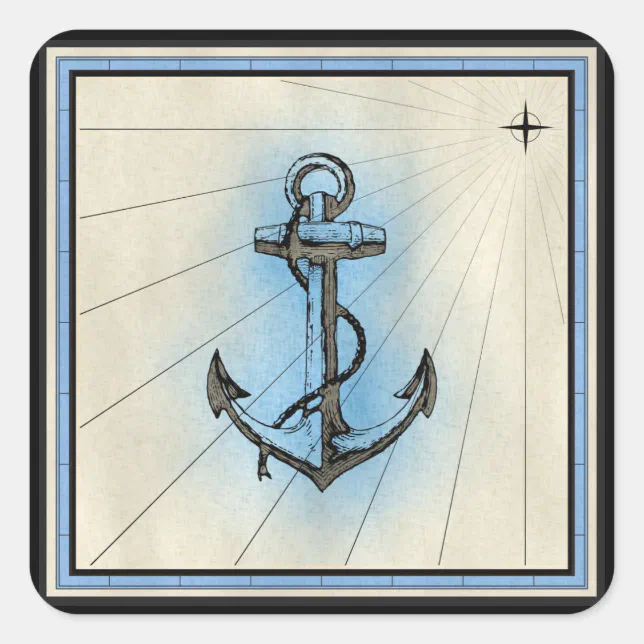 nautical ship anchor stickers | Zazzle