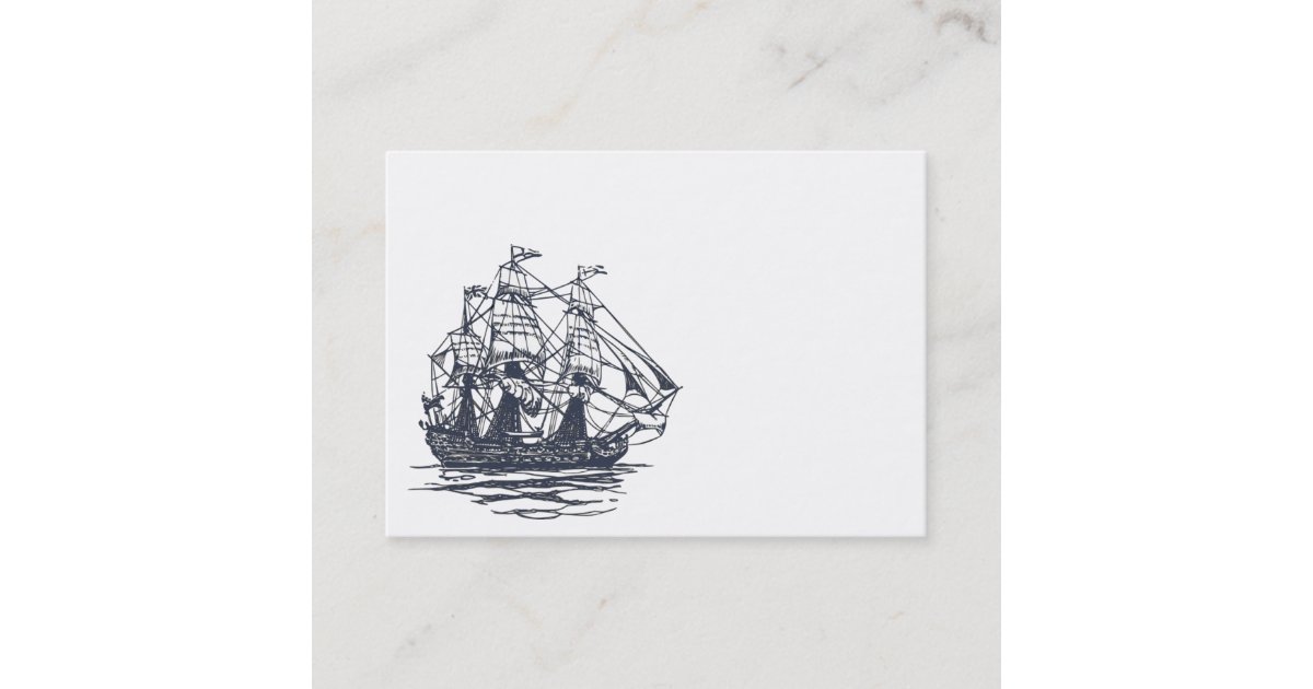 Nautical Ship Business Card | Zazzle