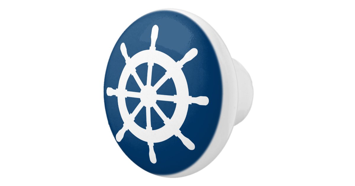 Nautical ship wheel door and drawer pull knobs | Zazzle