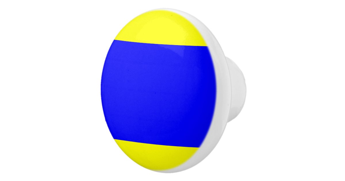 Nautical Sign Code Flag Letter D Delta Ceramic Knob | Zazzle