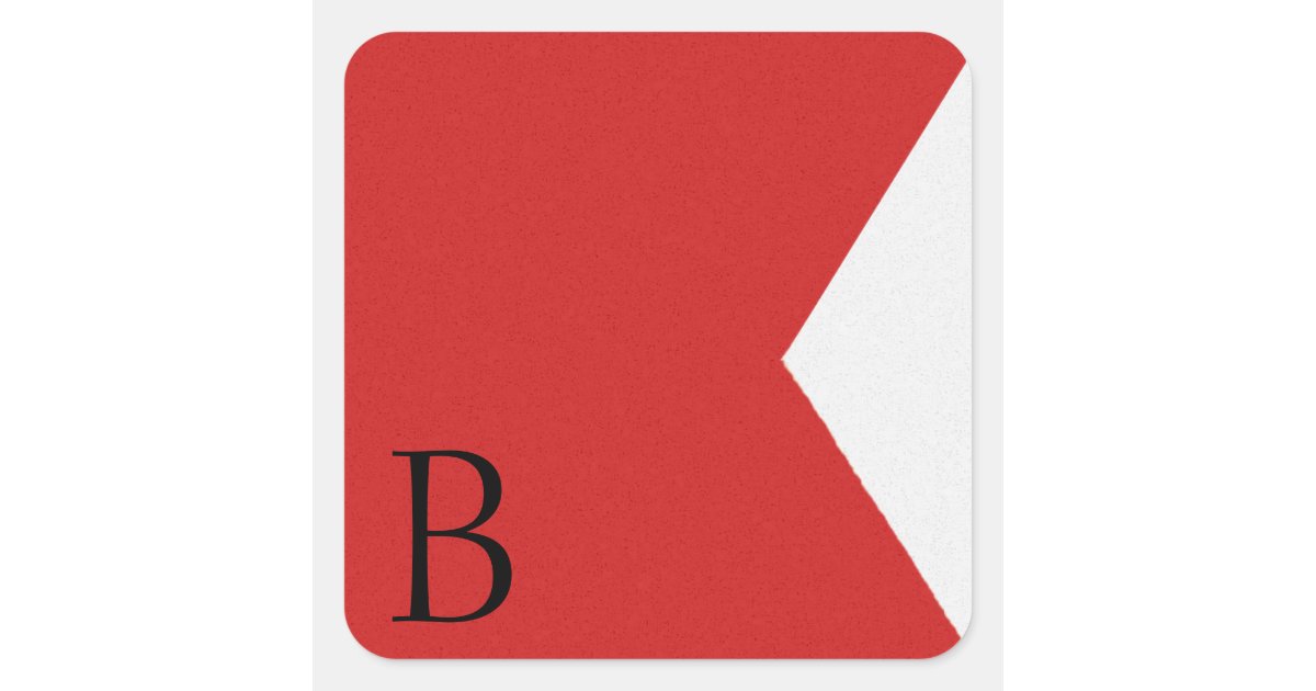 Nautical Signal Flag Alphabet Sticker | Zazzle