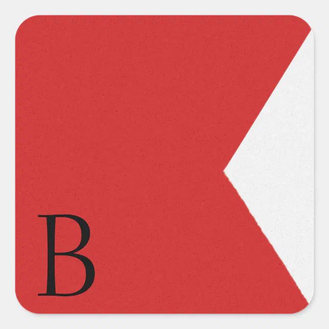 Nautical Signal Flag Alphabet Sticker | Zazzle