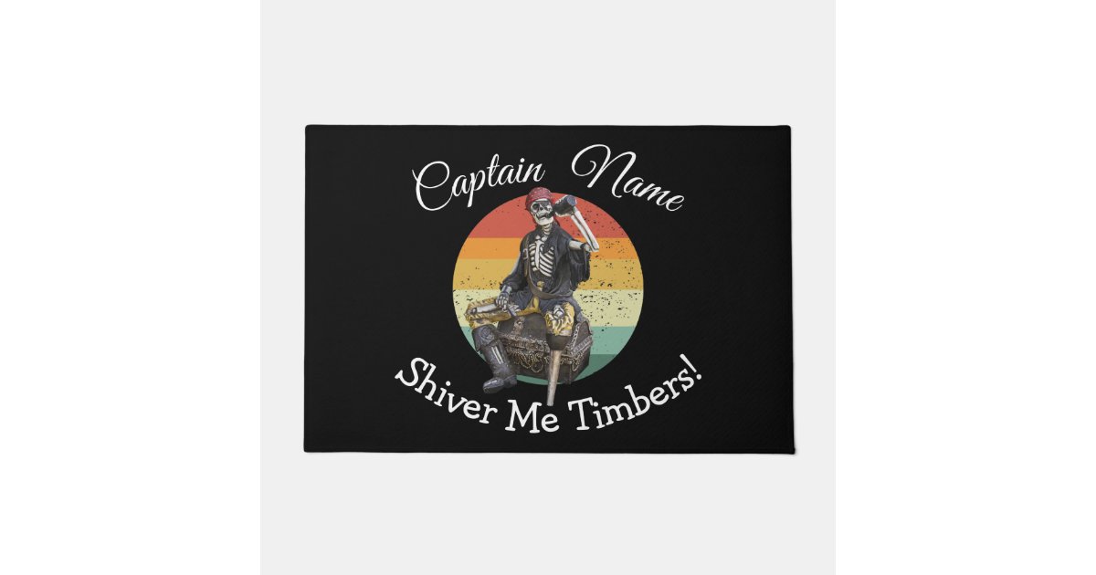 nautical Skeleton Doormat | Zazzle