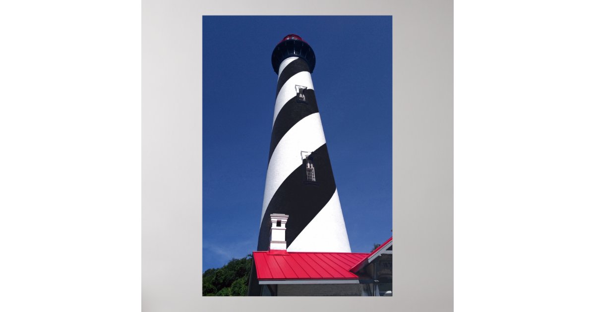 Nautical St. Augustine Lighthouse Poster | Zazzle