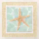 Nautical Starfish in Water Glass Coaster | Zazzle