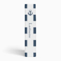 Nautical Stripe and Anchor Navy Blue Binder | Zazzle