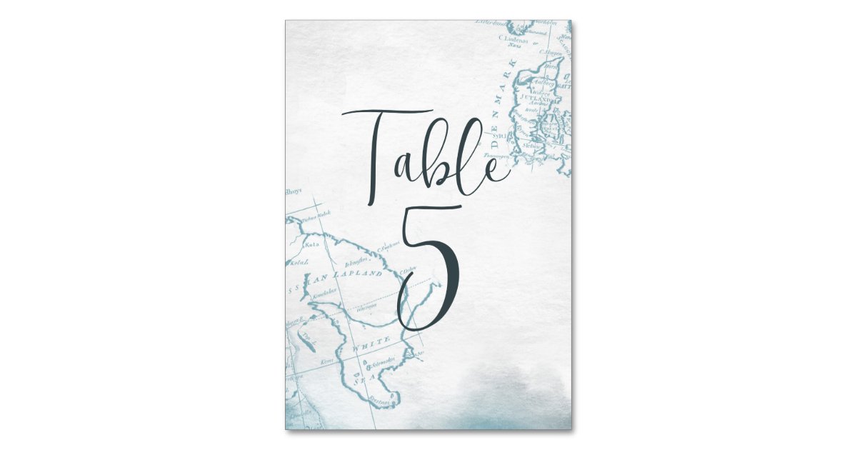 Nautical Table Number | Zazzle