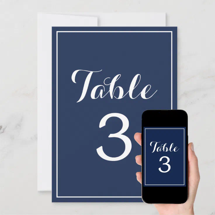 Nautical | Table Numbers | Zazzle