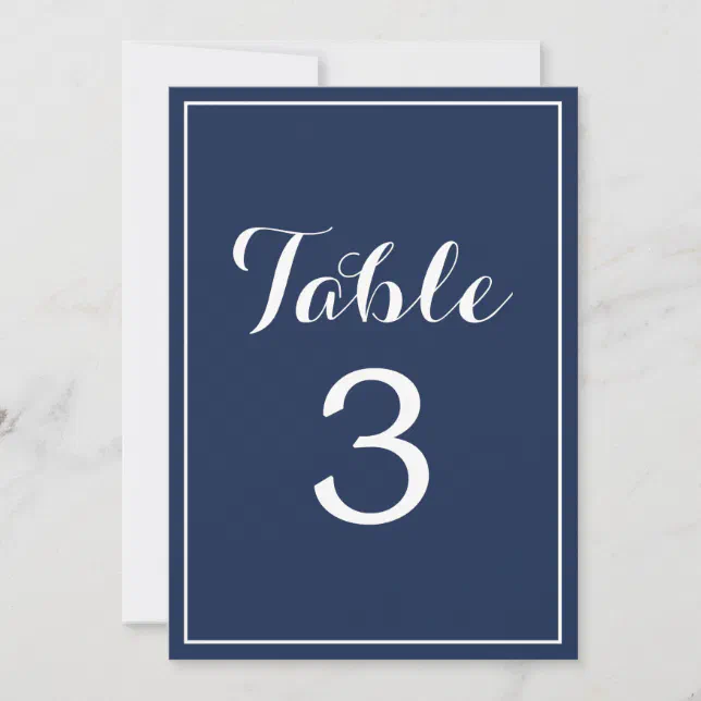 Nautical | Table Numbers | Zazzle