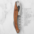 Nautical Teak Wood Grain Personalized Boat Name Waiter's Corkscrew | Zazzle