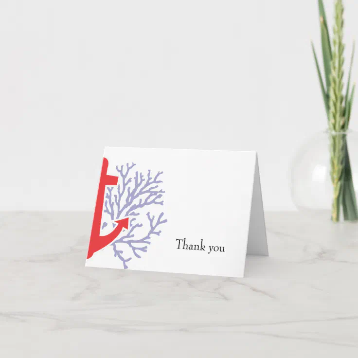 Nautical Thank You Card | Zazzle