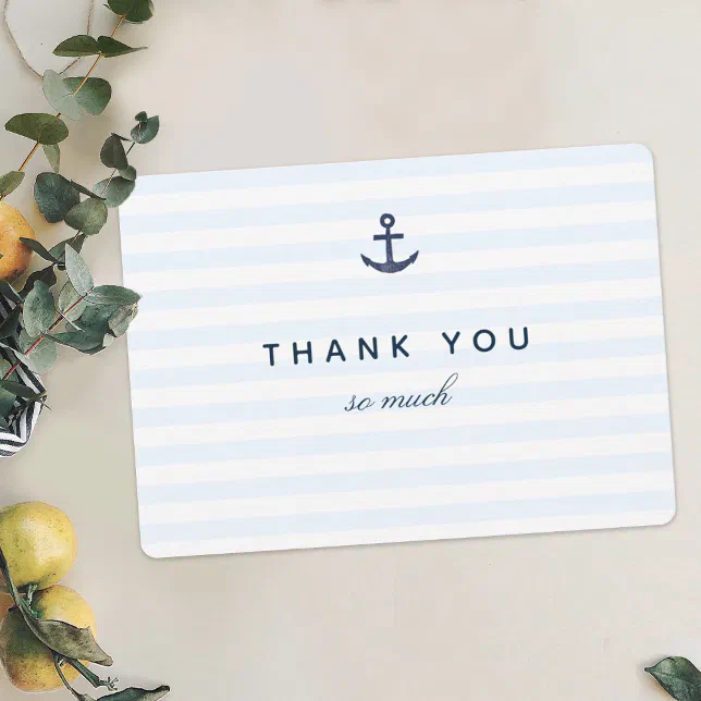 Nautical Thank You Card | Zazzle