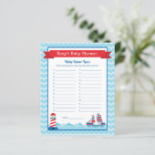 Nautical Theme Baby Shower Game | Zazzle