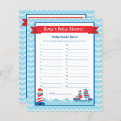 Nautical Theme Baby Shower Game | Zazzle
