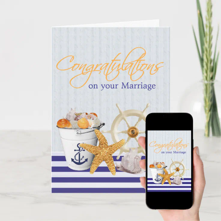 Nautical Theme | Congratulation Card | Zazzle