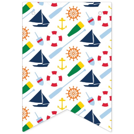 Nautical Theme Happy Birthday Banner | Zazzle