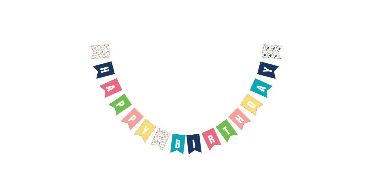 Nautical Theme Happy Birthday Banner Girl | Zazzle