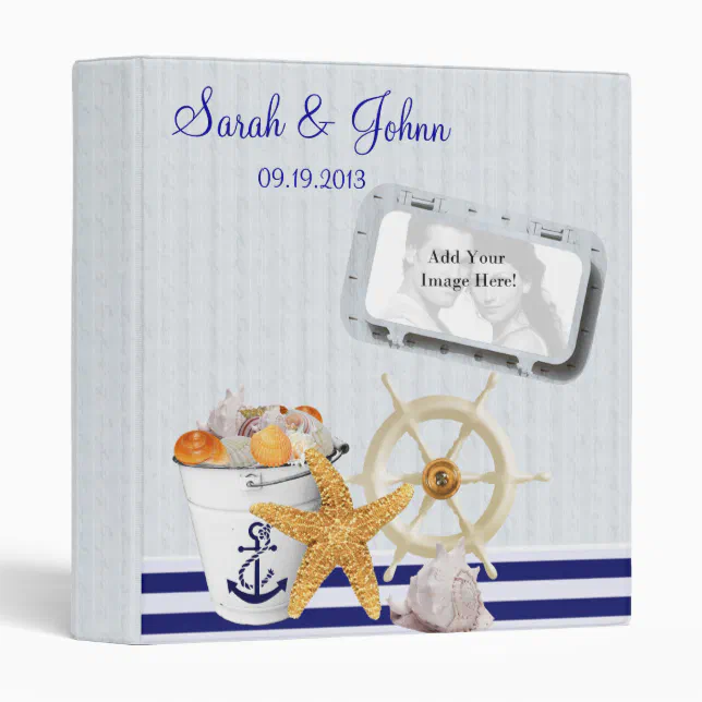 Nautical Theme | Photo Keepsake Album Binder | Zazzle