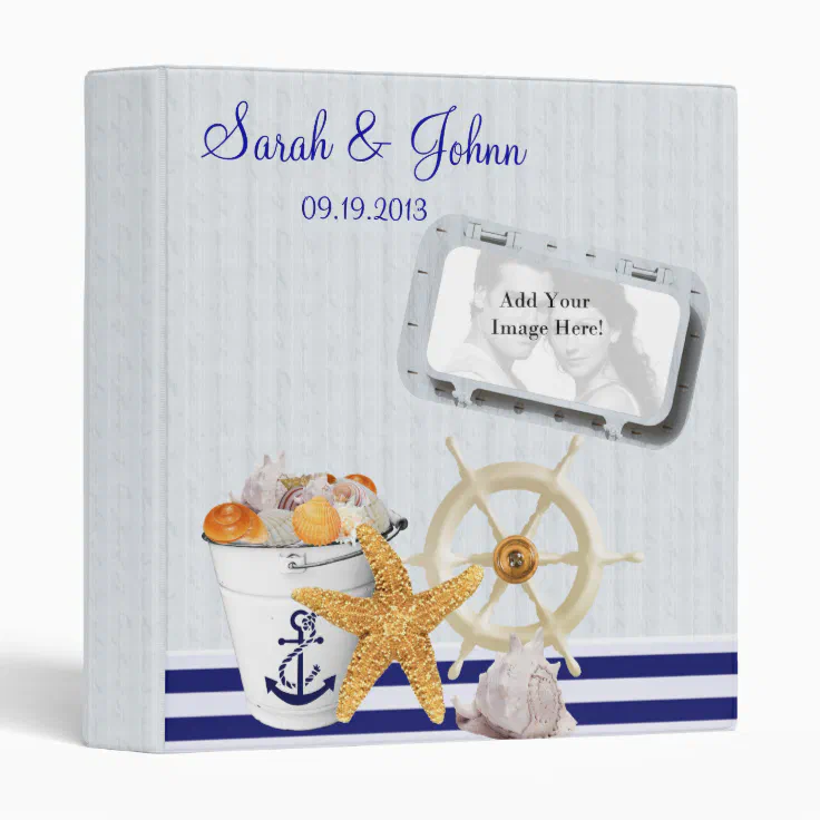 Nautical Theme | Photo Keepsake Album Binder | Zazzle