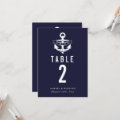 Nautical Theme Table Numbers | Weddings | Zazzle