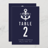 Nautical Theme Table Numbers | Weddings | Zazzle