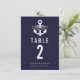Nautical Theme Table Numbers | Weddings | Zazzle