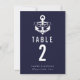 Nautical Theme Table Numbers | Weddings | Zazzle