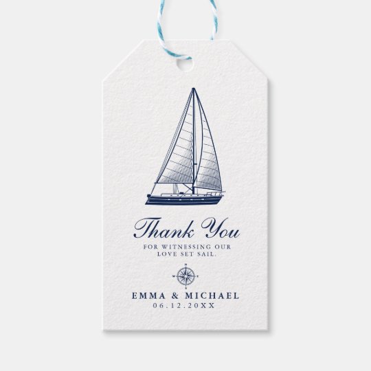 Nautical Theme Wedding Seahorses Custom Gift Tags | Zazzle.com