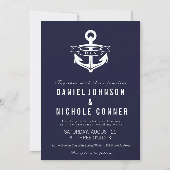 Nautical Theme | Weddings Invitation | Zazzle