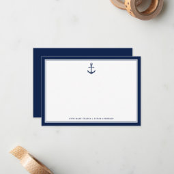 Nautical Themed | Anchor | Custom Office NoteCard | Zazzle