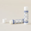 Nautical Themed Blue Seashell Lip Balm | Zazzle