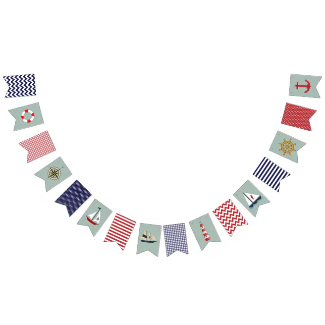 Nautical Themed Bunting Flag | Zazzle