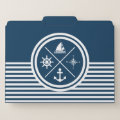 Nautical themed design file folder | Zazzle