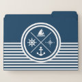 Nautical themed design file folder | Zazzle