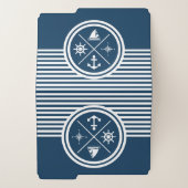 Nautical themed design file folder | Zazzle