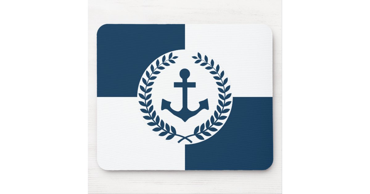 Nautical themed design mouse pad | Zazzle