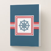 Nautical themed design pocket folder | Zazzle