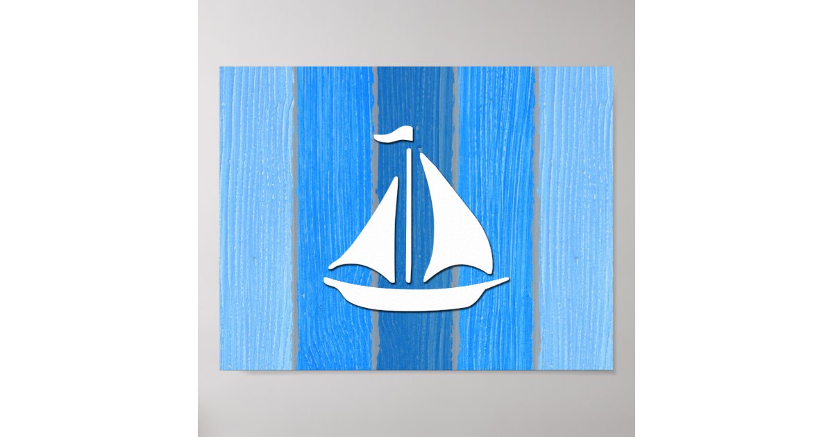 Nautical themed design poster | Zazzle