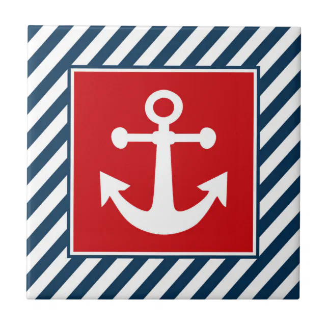Nautical themed design tile | Zazzle