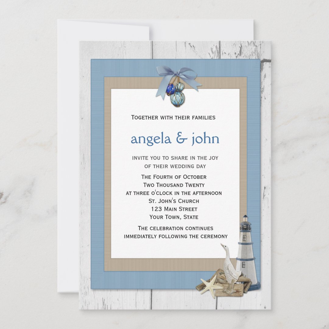 Nautical Themed Invitation | Zazzle